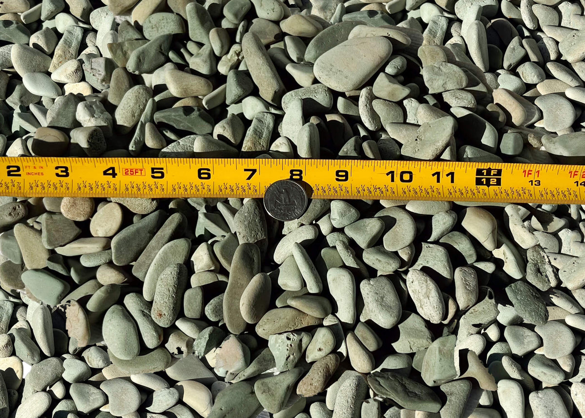 Jade Green Pebbles – 3/8”–3/4” - Pop's Nursery